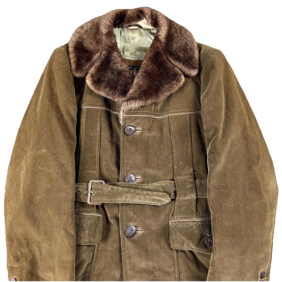 Cortefiel | Jackets & Coats | Vtg Cortefiel Faux Fur Corduroy Bomber ...